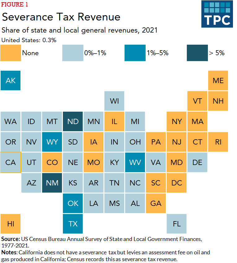 How do state and local severance taxes work? | Tax Policy Center